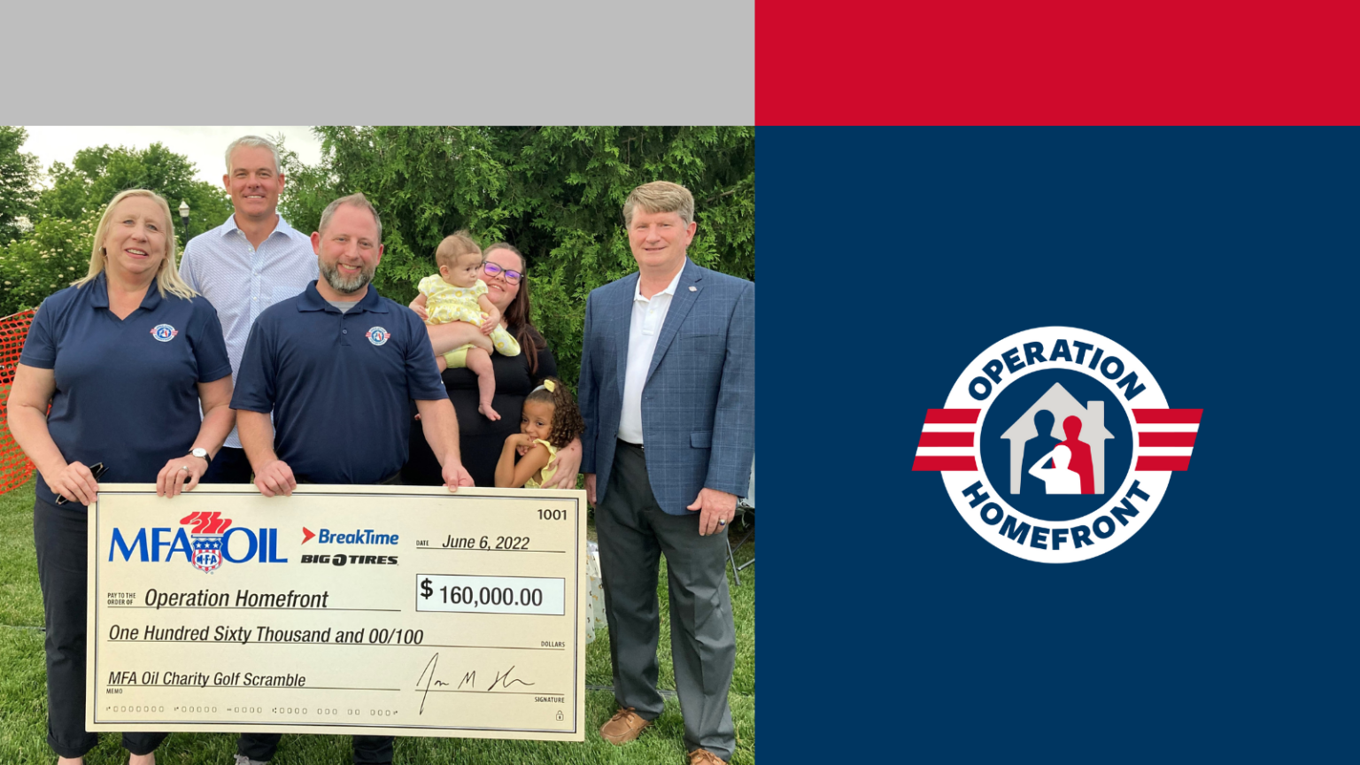 Area Manager Supports Military Families - Operation Homefront
