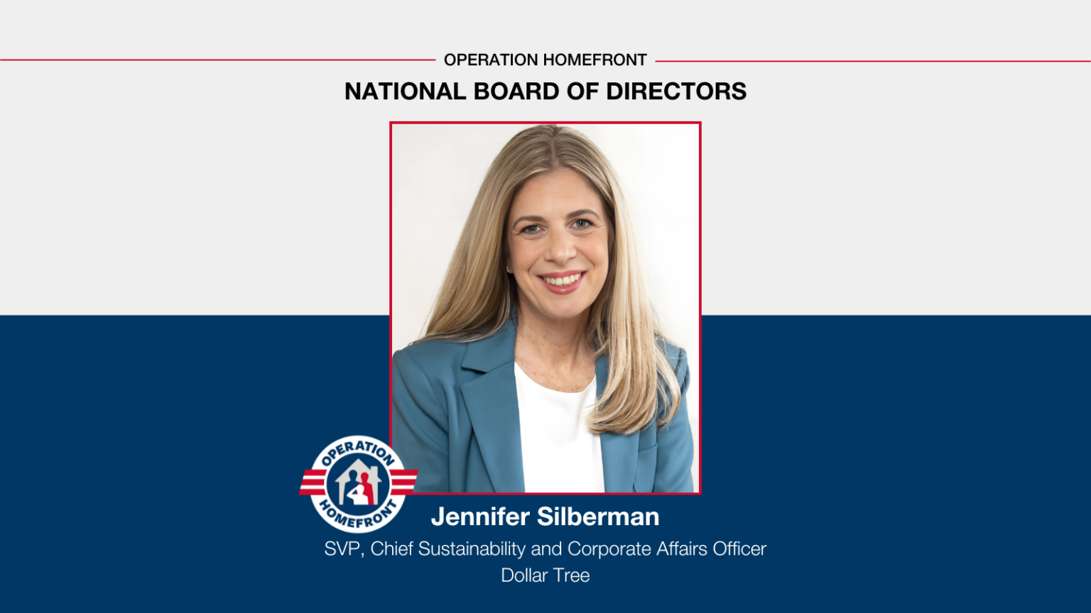 Jennifer Silberman joins National Board of Directors - Operation Homefront